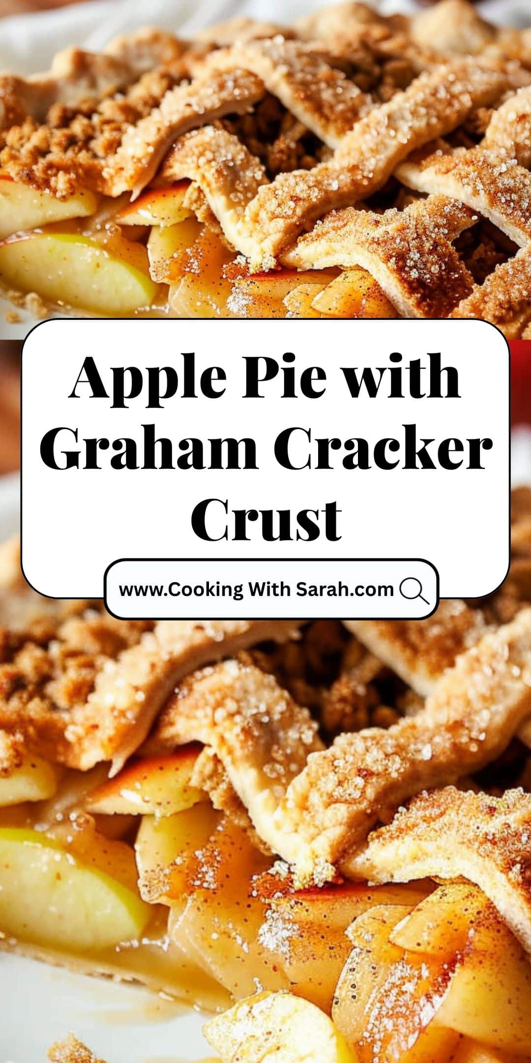 Apple Pie with Graham Cracker Crust | Cooking With Sarah