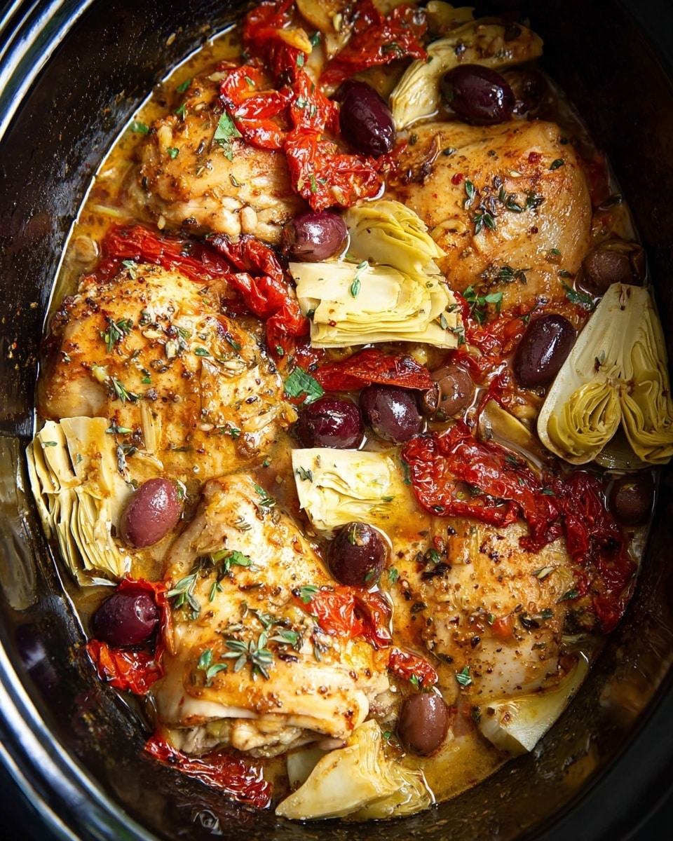 Slow Cooker Mediterranean Chicken - Irresistible & Easy Dinner